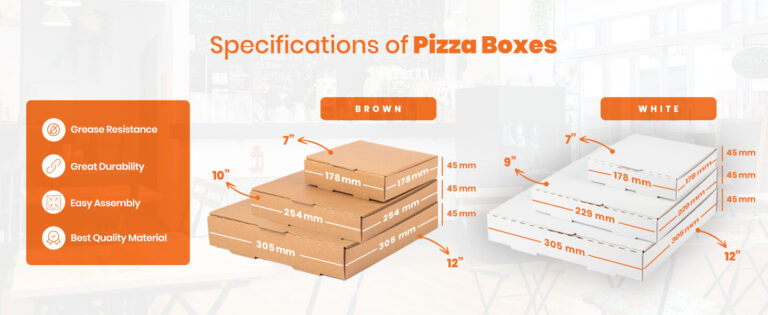 What Are the Different Sizes of Pizza Boxes? - Orange Packaging UK